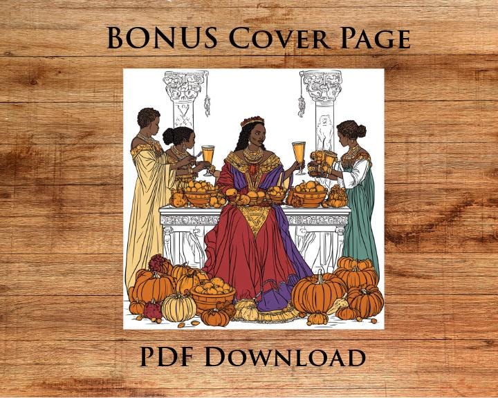 28 Harvest Feast Coloring Book | African American | Kings | Queens ...