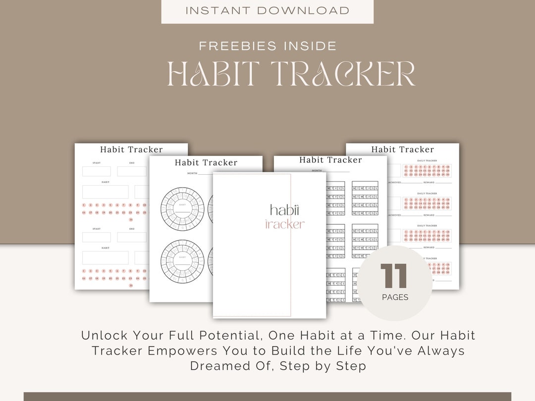 2024 Habit Tracker Printable Habit Tracker Digital Yearly - Etsy