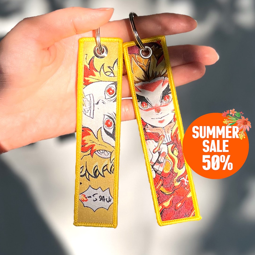 Anime Jet Tag Embroidered Keychain - Etsy