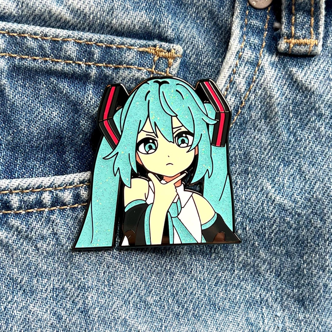 Miku Girl Anime Enamel Pin - Etsy