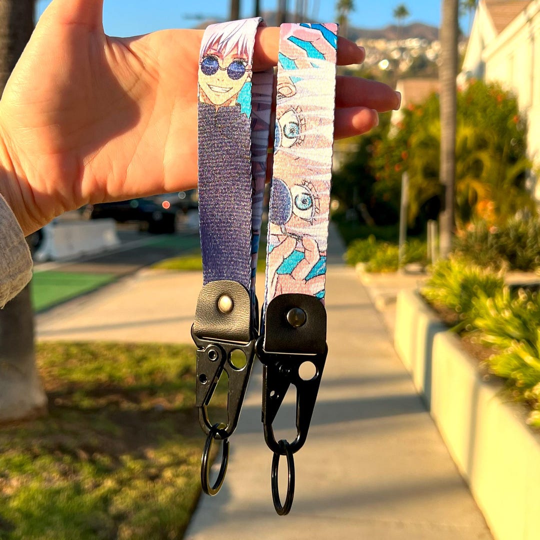 Anime Embroidered Key Strap Keychain - Etsy