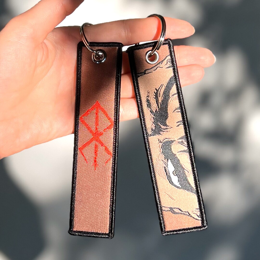 Anime Jet Tag Embroidered Keychain - Etsy