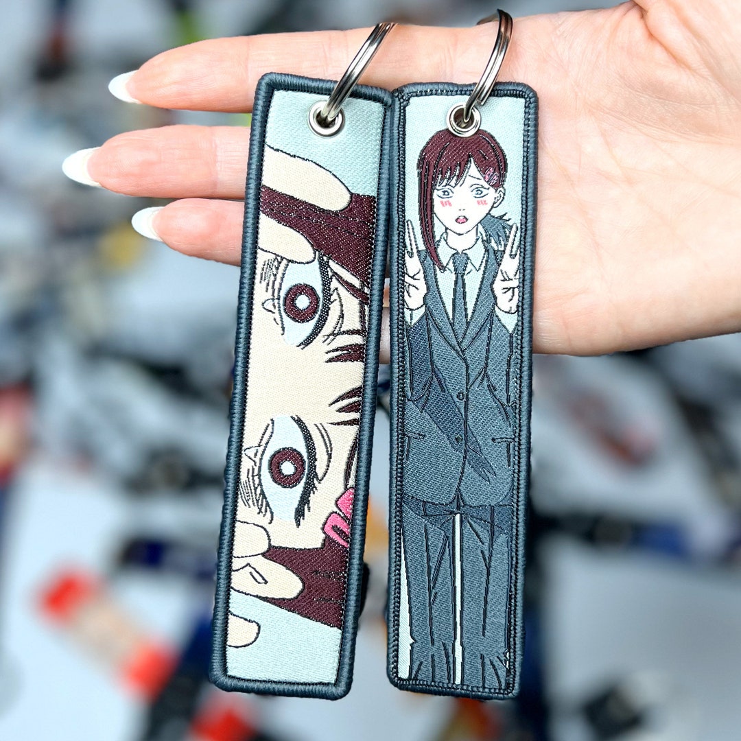 Anime Jet Tag Embroidered Keychain - Etsy