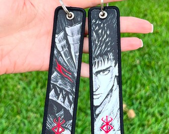 Anime Keychain Embroidered Jet Tag - Etsy