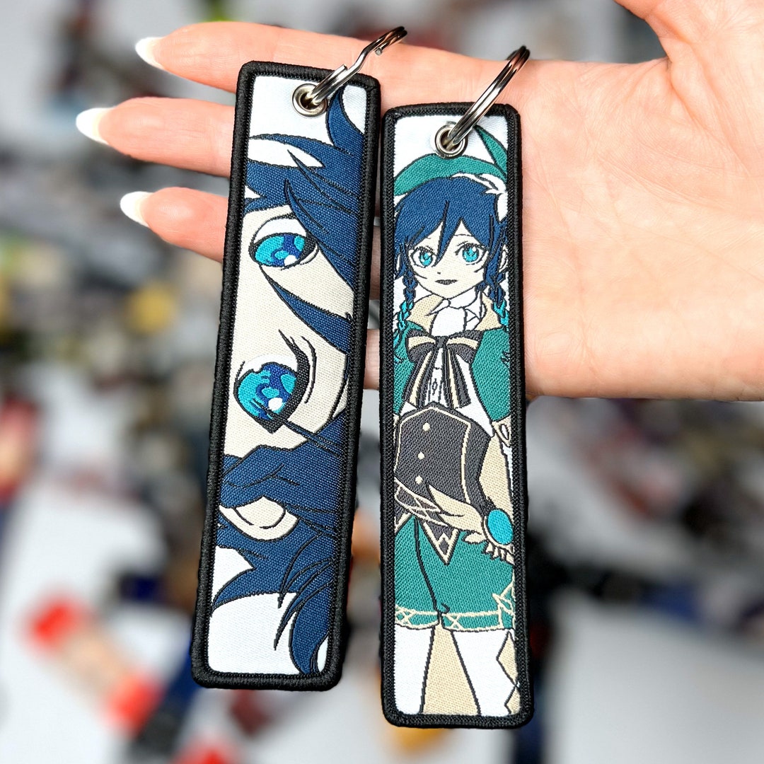 Anime Jet Tag Embroidered Keychain - Etsy