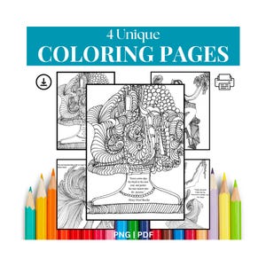 Printable Coloring Pages With Inspirational Quotes, Featuring Unique ...