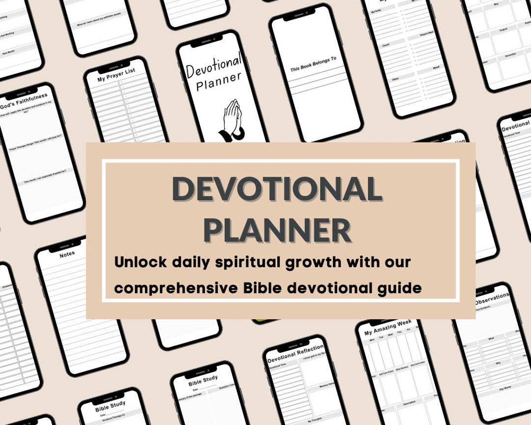 35 Pages Devotional Planner Printable Instant Download Planner Pages ...