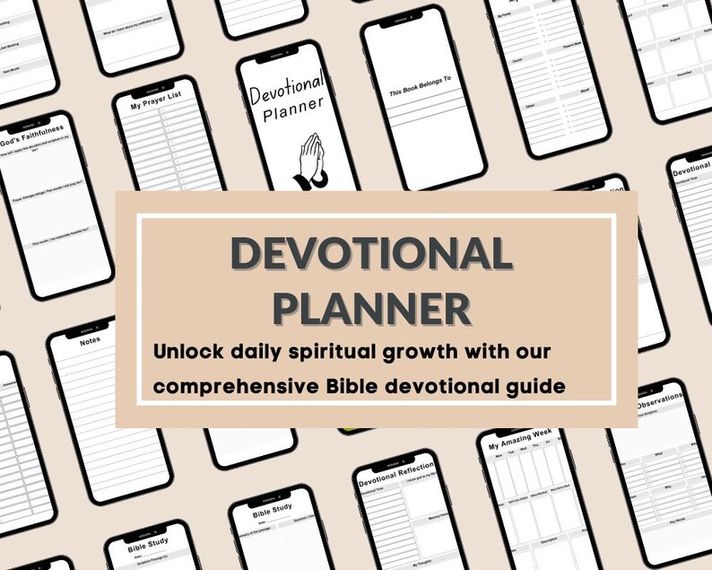35 Pages Devotional Planner Printable Instant Download Planner Pages ...
