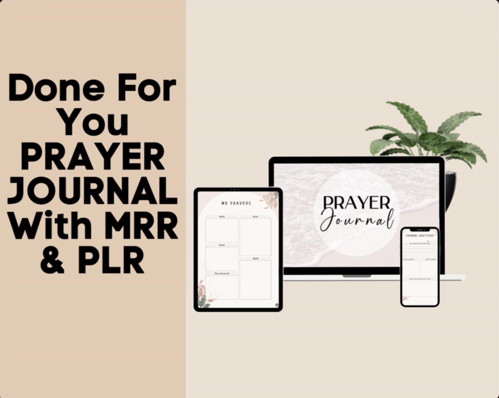 Prayer Journal Printable, Gratitude, Prayers, Bible Study and Daily ...