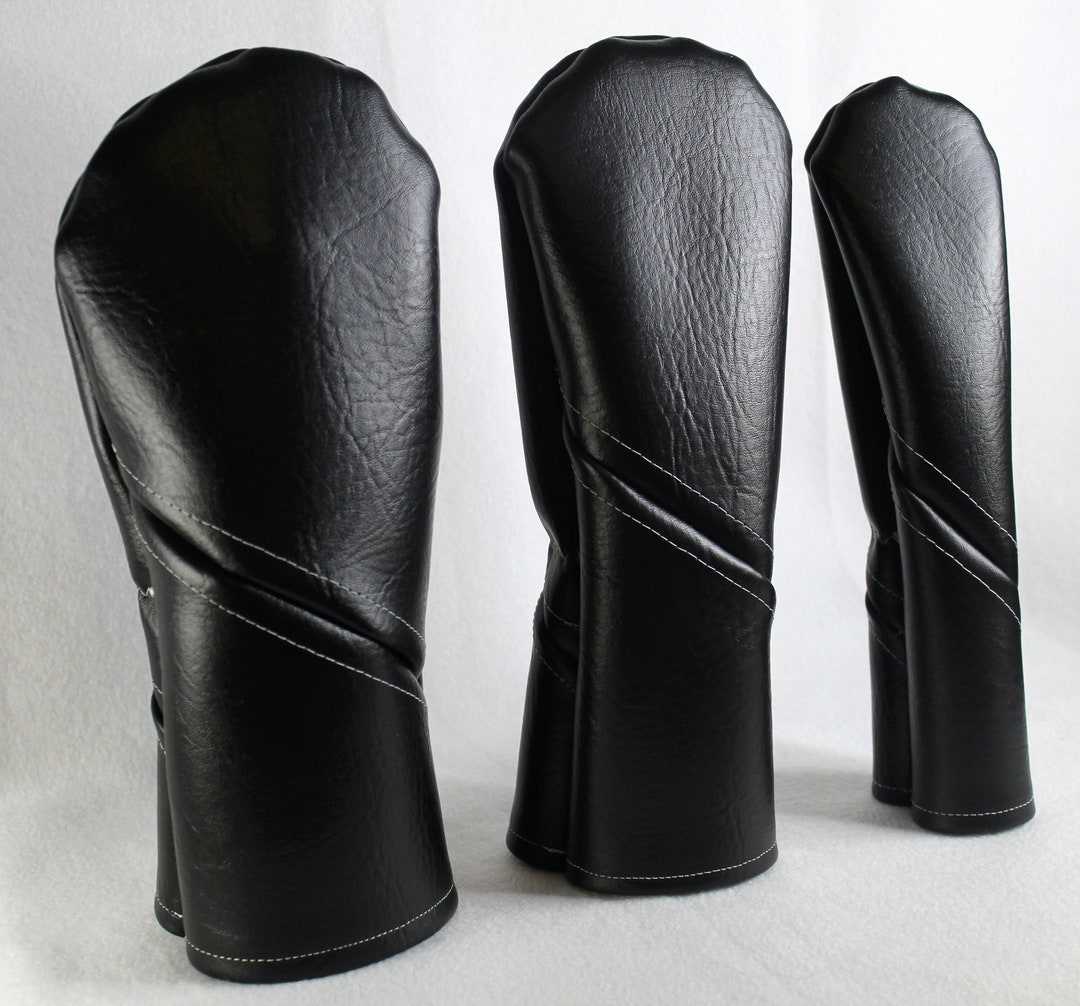 Deluxe Vinyl 3-piece Golf Head Cover Set - Etsy