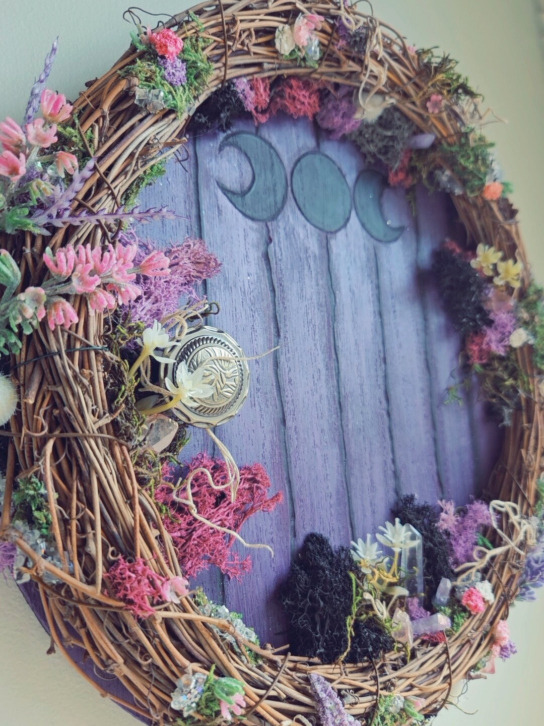 Hobbit Hole Door Wreath 12 Inches Fantasy Wreath - Etsy