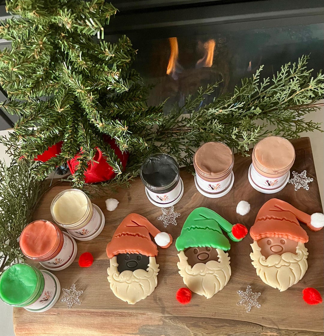 Inclusive Santa Playdough Set, Skin Tone Santa, Sensory Play, Fine ...