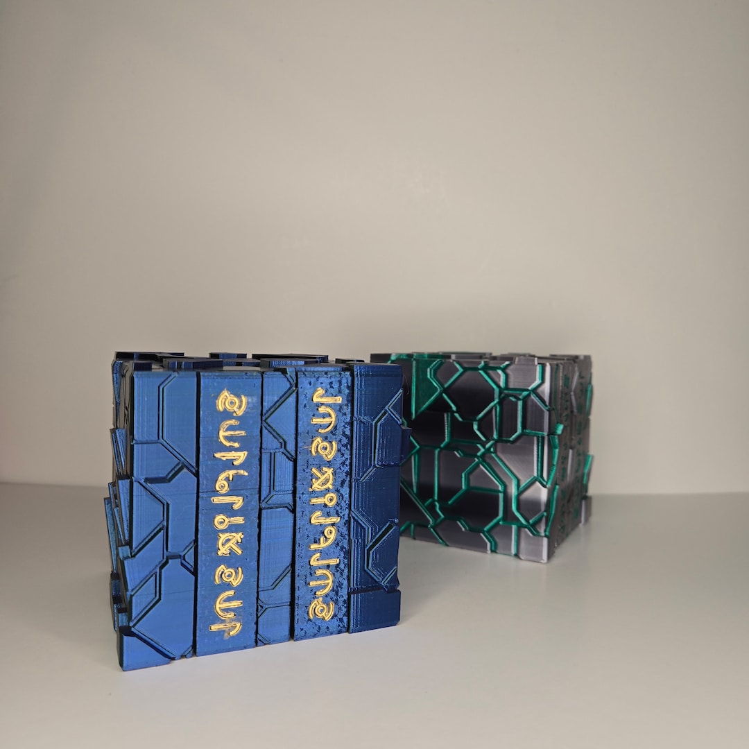 Alien Artifact Puzzle Box: 3D Printed Lockable Stash Box - Etsy