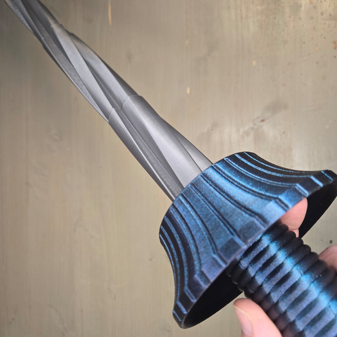 3D Printed Fantasy Retractable Drill Sword Custom Color and ...