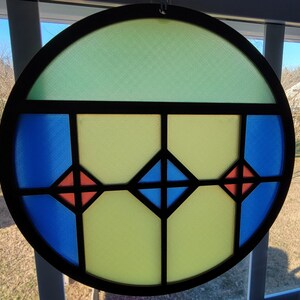 Stained Glass Window Wall / Window Art 3D Printed Great Home Decor or ...