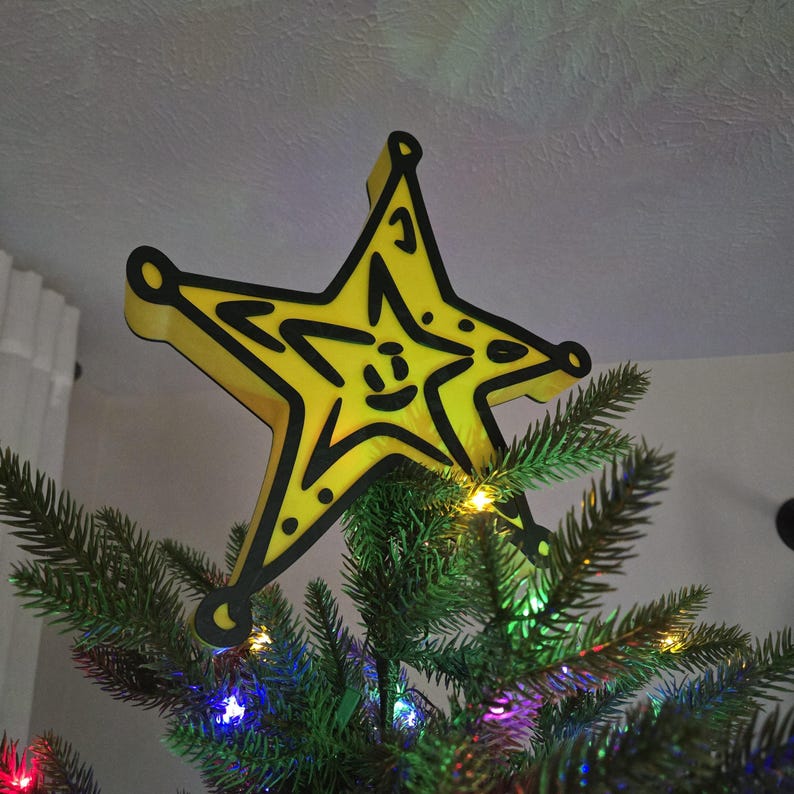Grinch Tree Star - Christmas Tree Topper - 2 Sided - 3D Printed - Etsy
