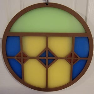 Stained Glass Window Wall / Window Art - 3D Printed - Great Home Decor ...