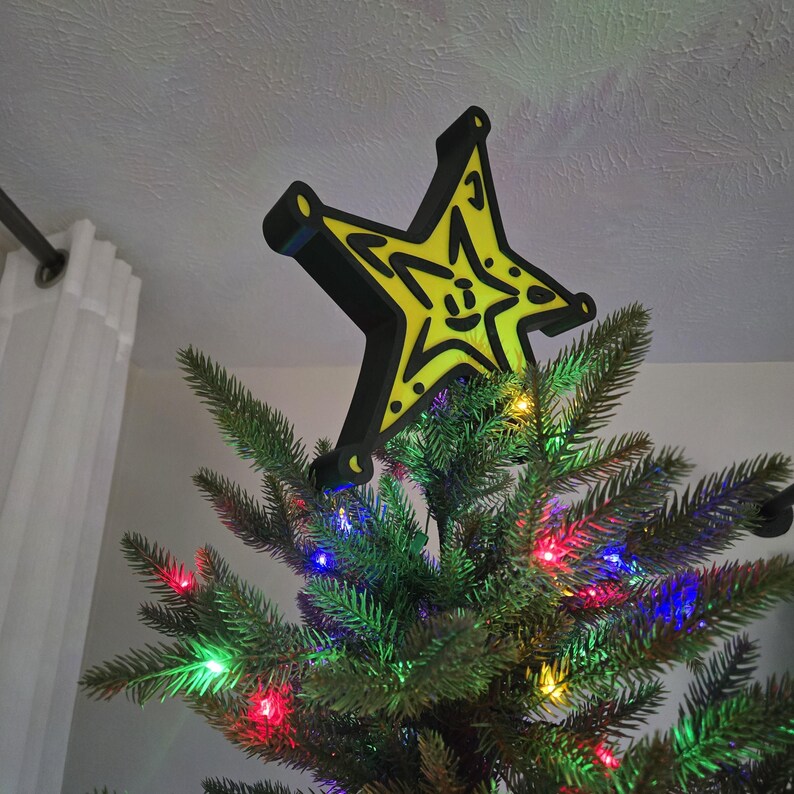 Grinch Tree Topper Star - Two Sided - 3D Printed Whoville Tree Decor - Etsy