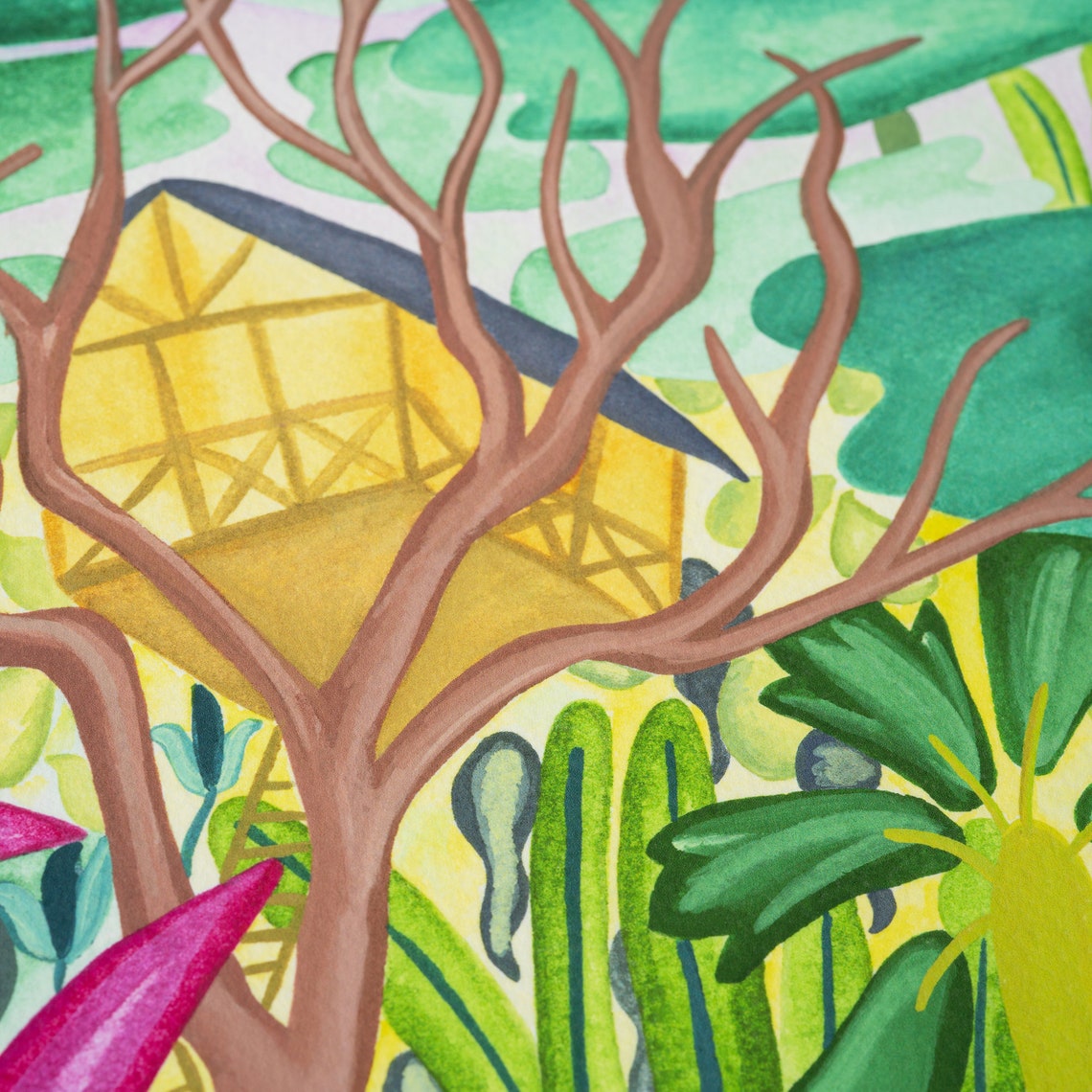 Madagascar Treehouse - Wall Art, Travel Print, Home Decor, Nursery Wall ...