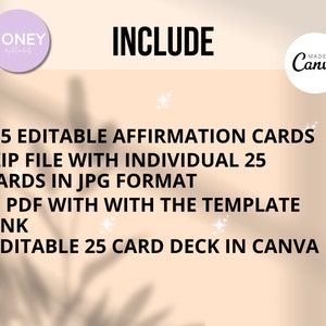 25 Affirmation Cards Digital Download, Mindfulness Affirmations Deck ...