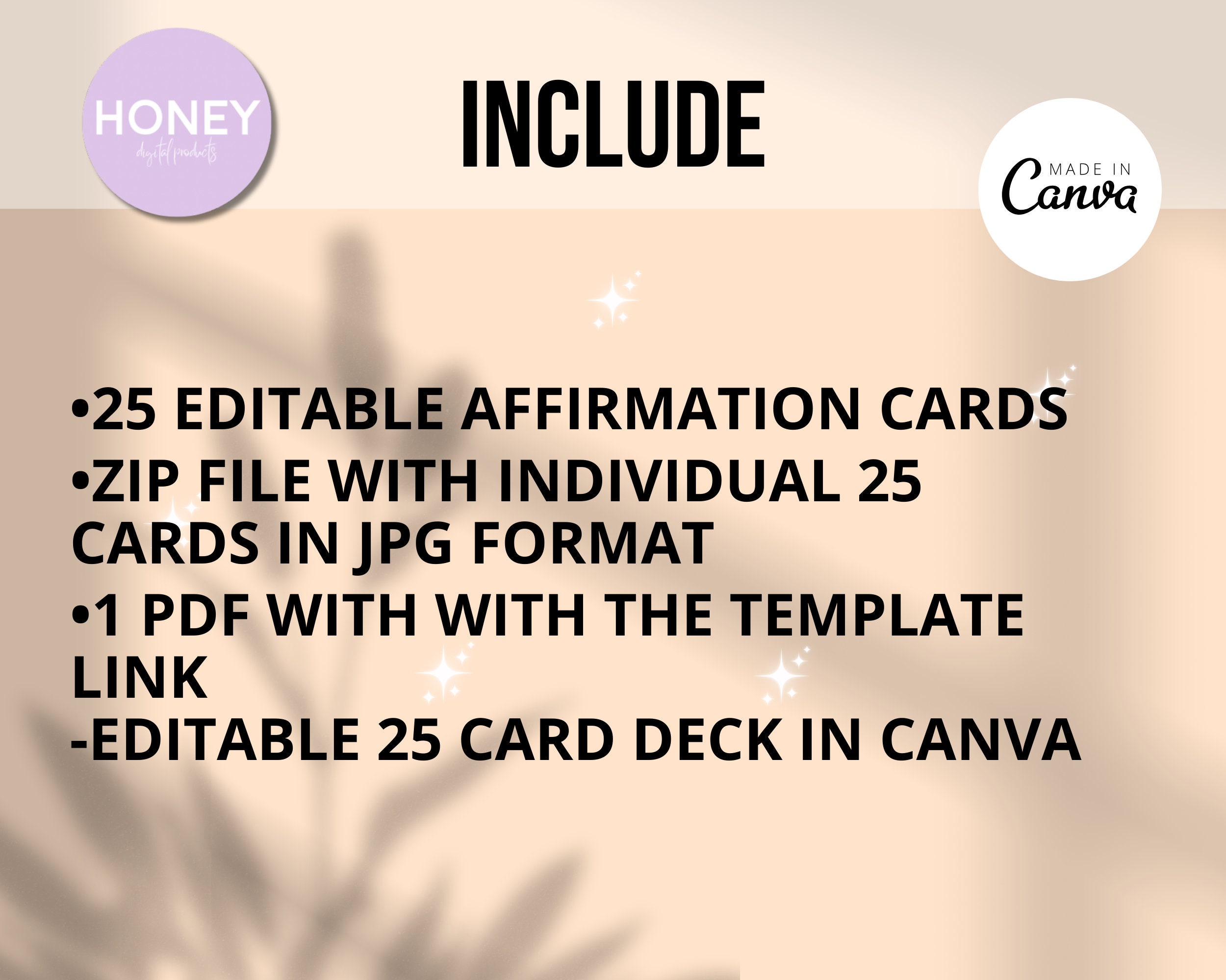 25 Affirmation Cards Digital Download, Mindfulness Affirmations Deck ...