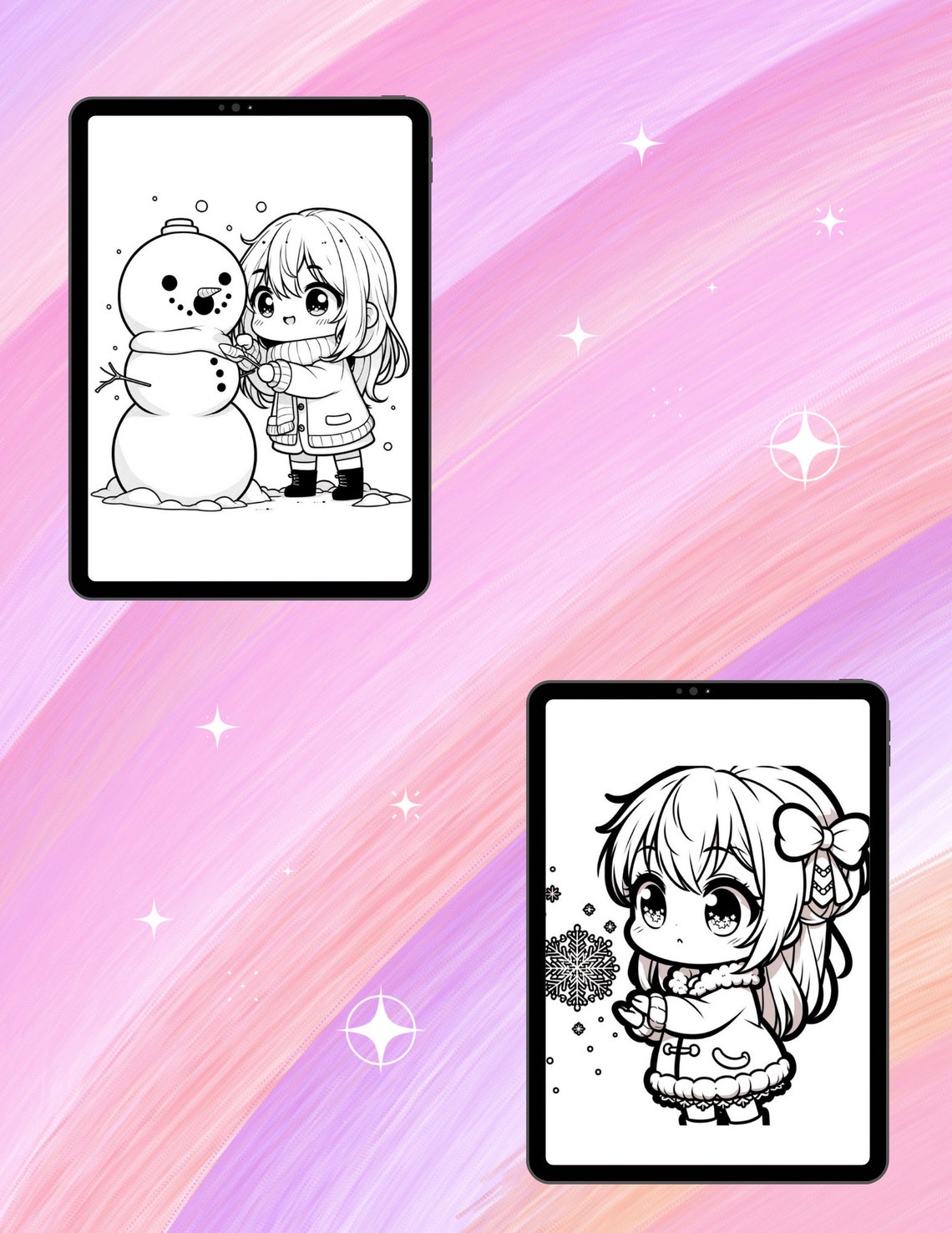 CHIBI Coloring Pages for Kids | Teens & Adults VOL. 2 With Free ...
