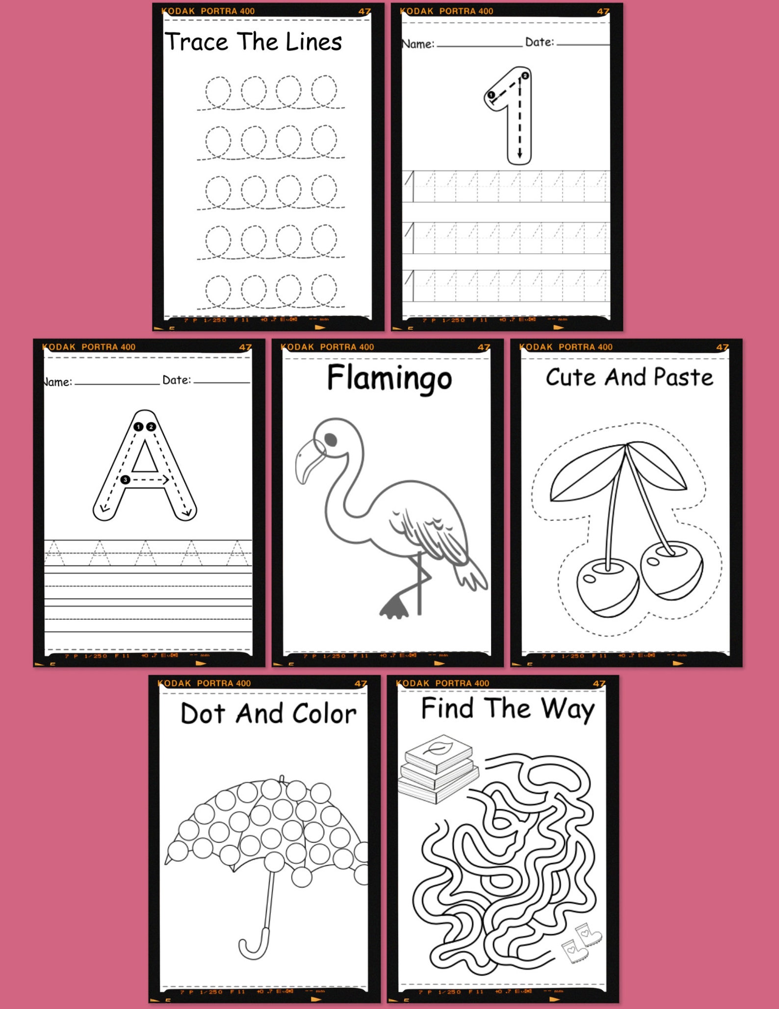 Kids Activity Bundle - Preschoolers and Kindergarten With Unrestricted ...