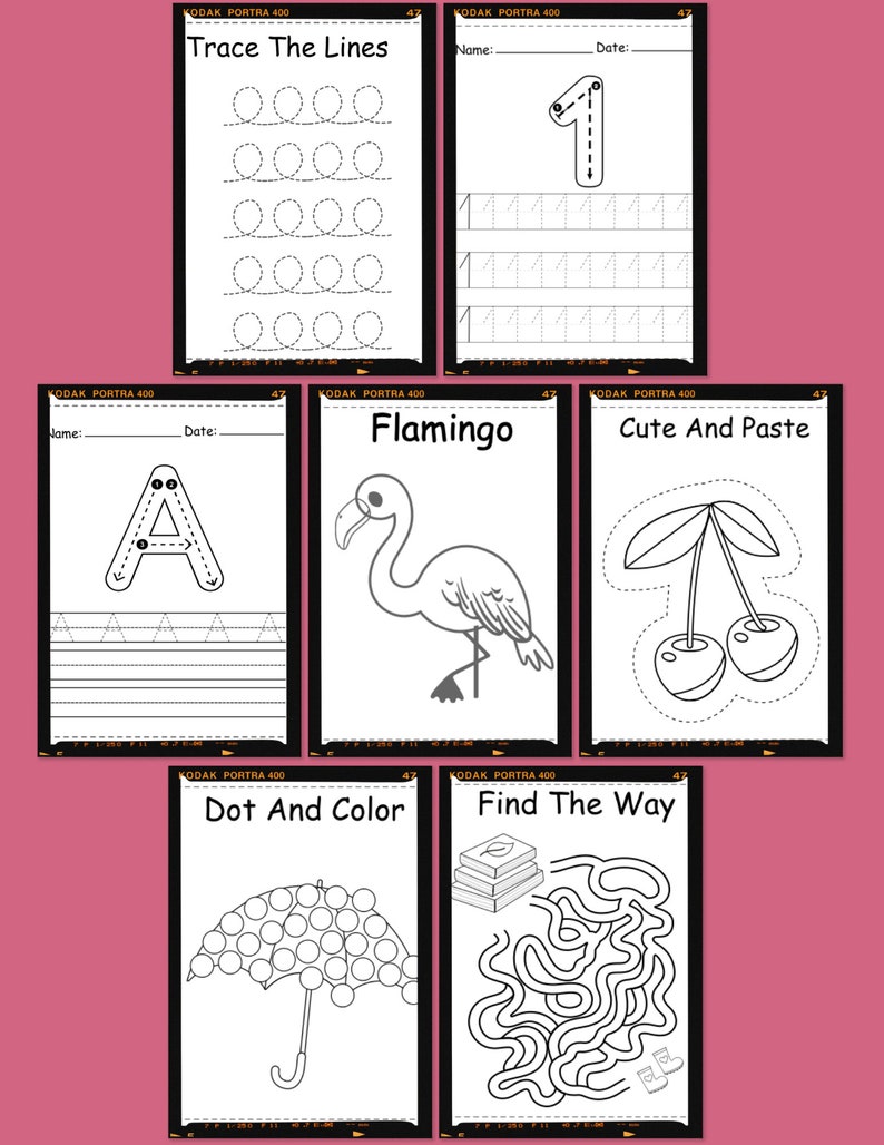 Kids Activity Bundle - Preschoolers and Kindergarten With Unrestricted ...