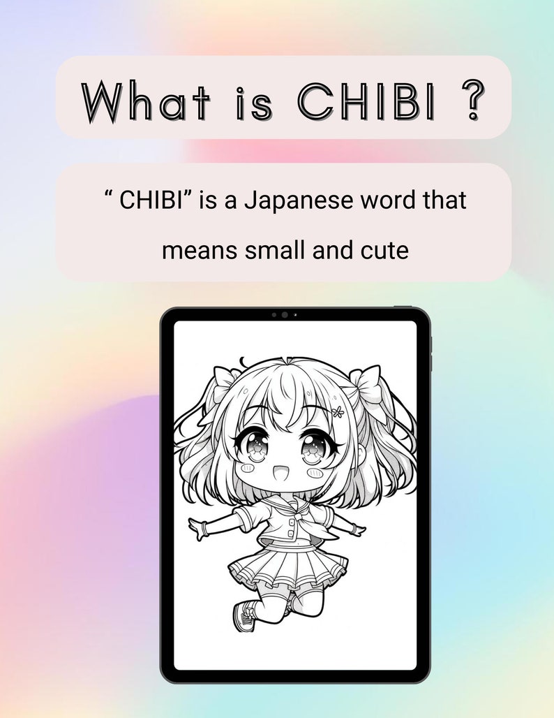 Chibi Coloring Pages for Kids | Teens & Adults VOL. 4 With FREE ...