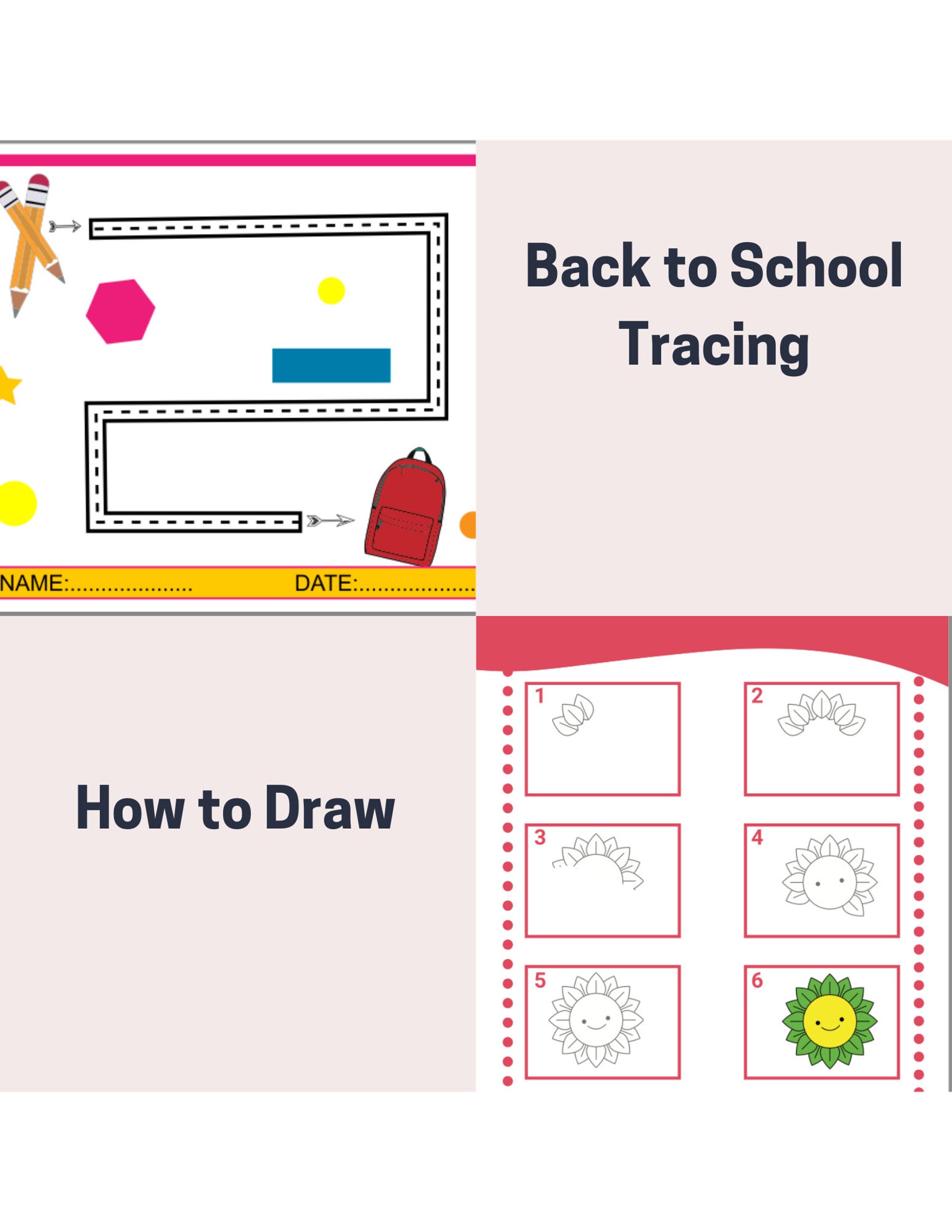 Kids Activity Bundle - Preschoolers and Kindergarten With Unrestricted ...