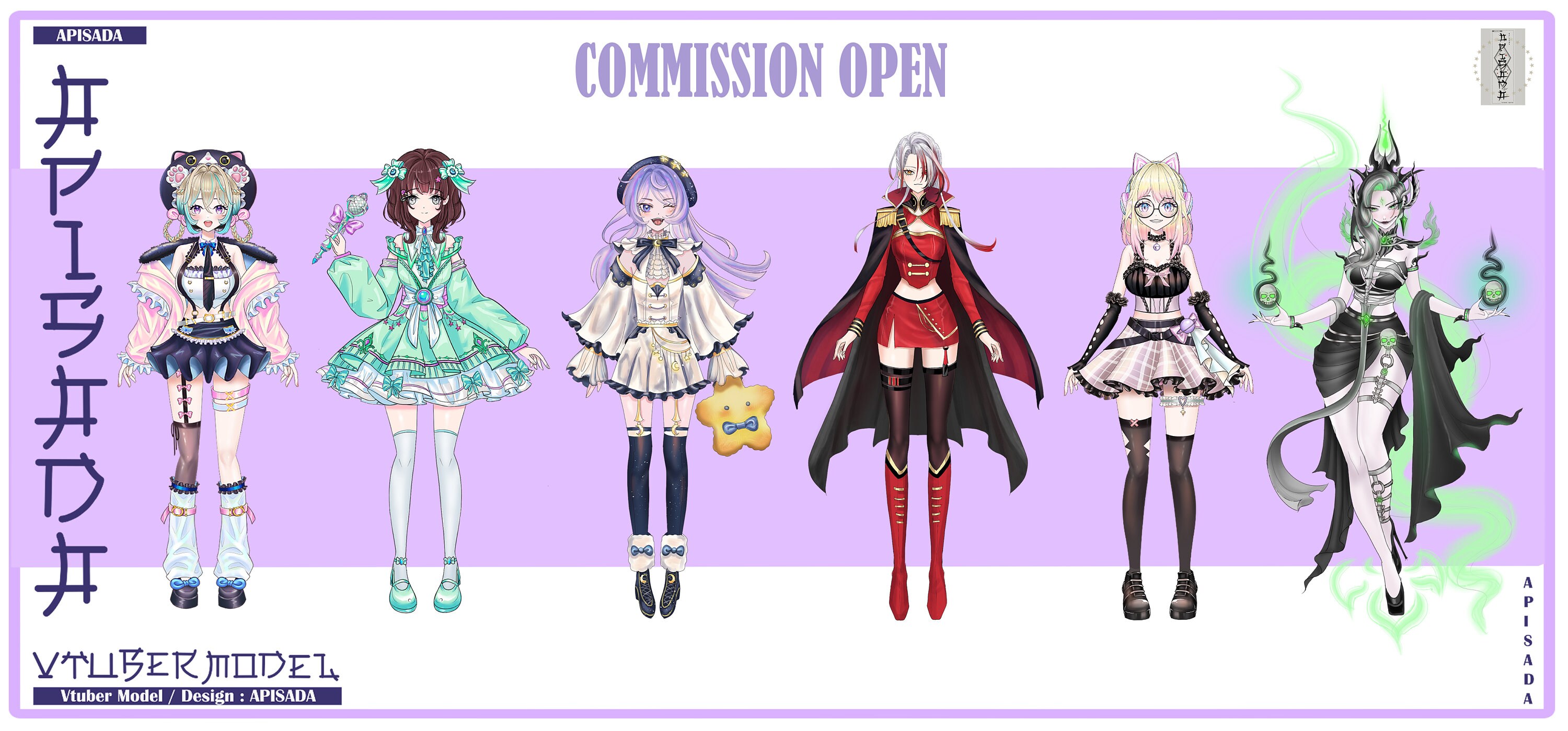 Custom LIVE2D Vtuber Model / Vtuber Commission / Vtuber Design ...