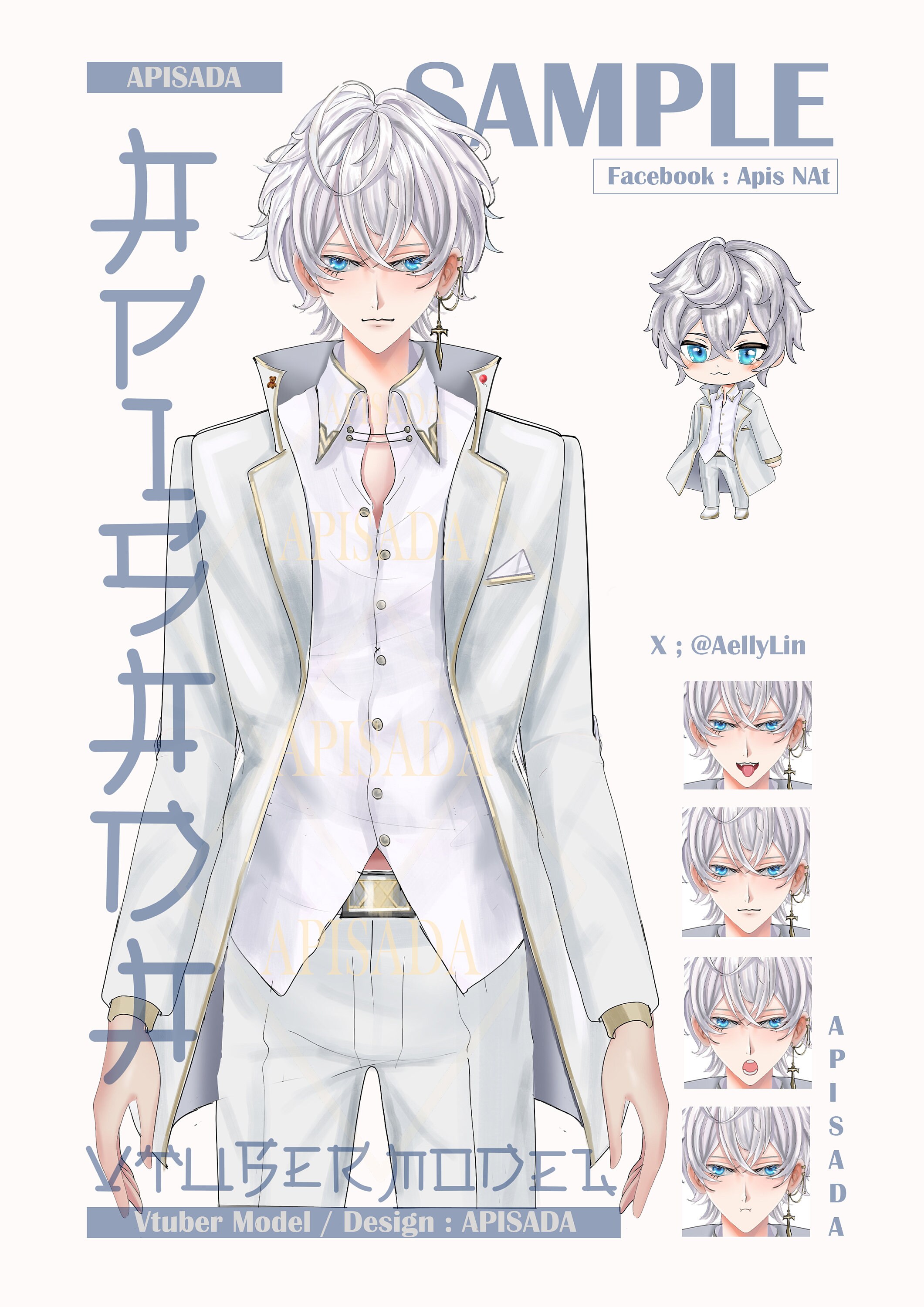 Custom LIVE2D Vtuber Model / Vtuber Commission / Vtuber Design ...