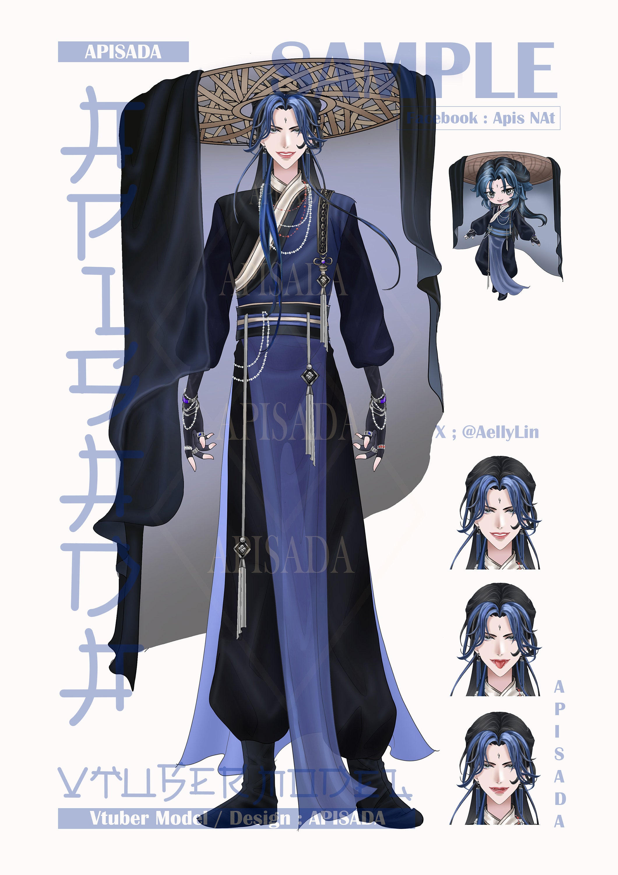 Custom LIVE2D Vtuber Model / Vtuber Commission / Vtuber Design ...