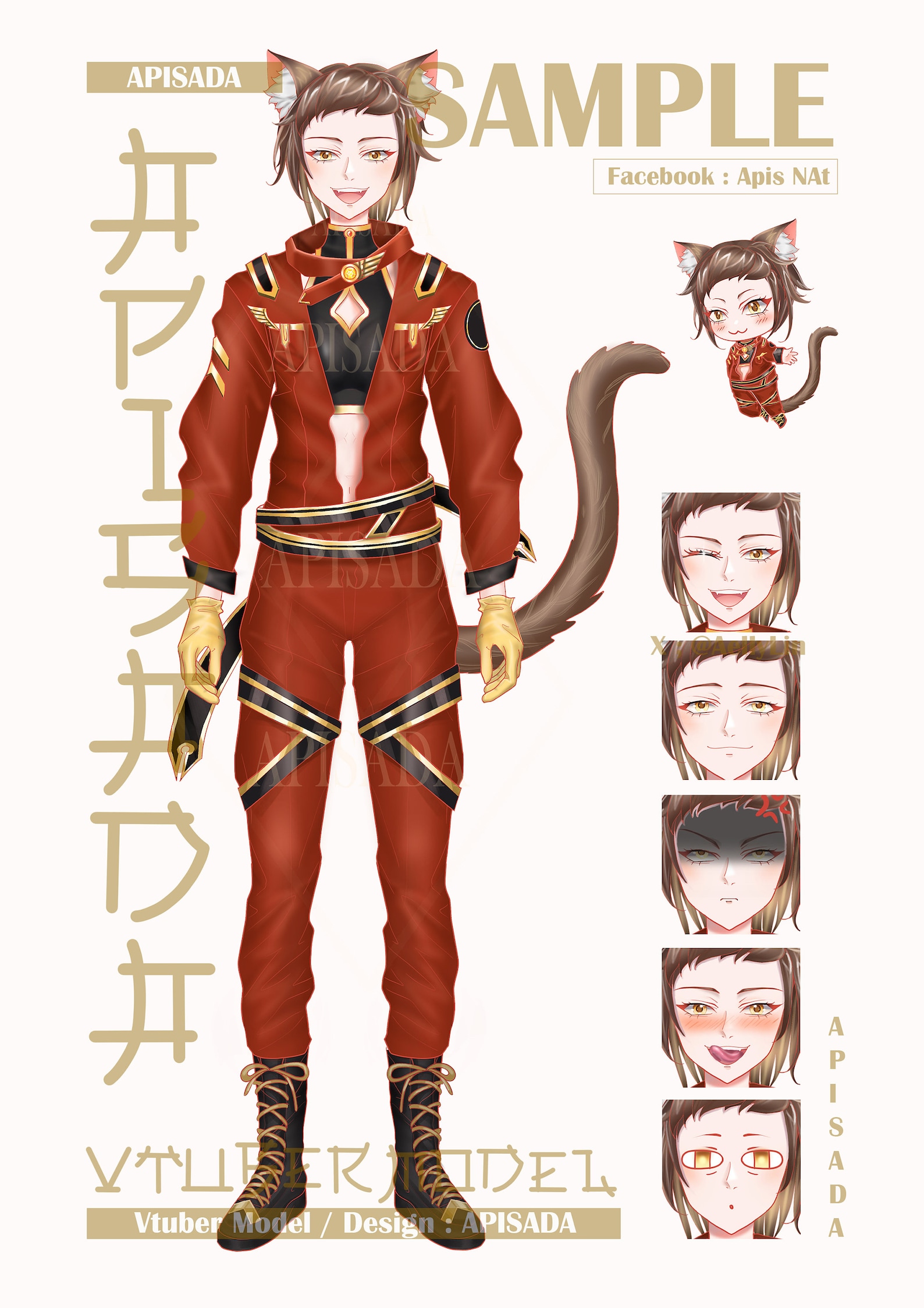 Custom LIVE2D Vtuber Model / Vtuber Commission / Vtuber Design ...