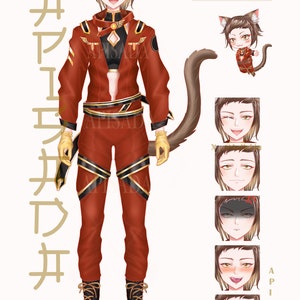 Custom LIVE2D Vtuber Model / Vtuber Commission / Vtuber Design ...