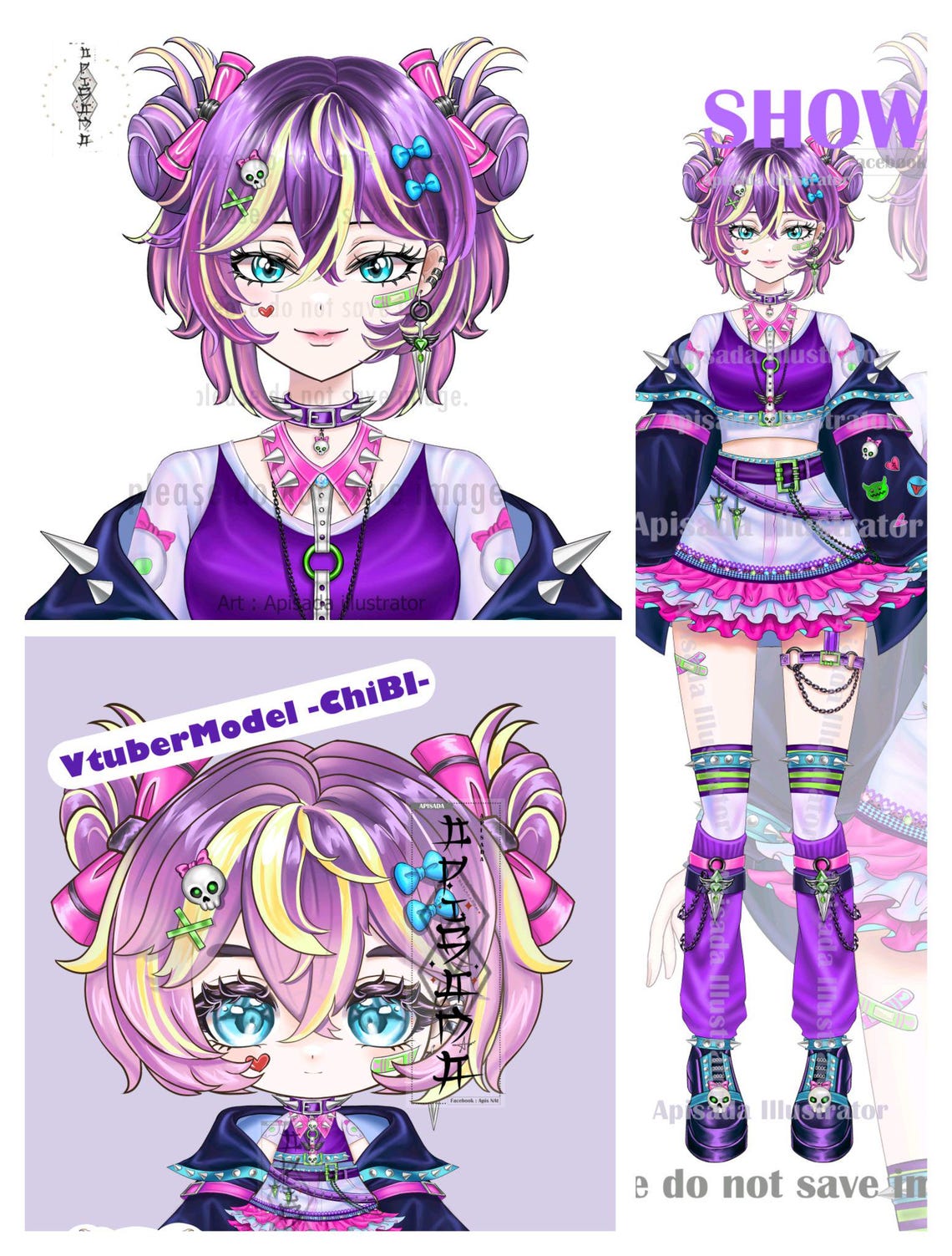 Custom LIVE2D Vtuber Model / Vtuber Commission / Vtuber Design ...