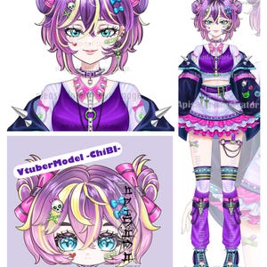 Custom LIVE2D Vtuber Model / Vtuber Commission / Vtuber Design ...