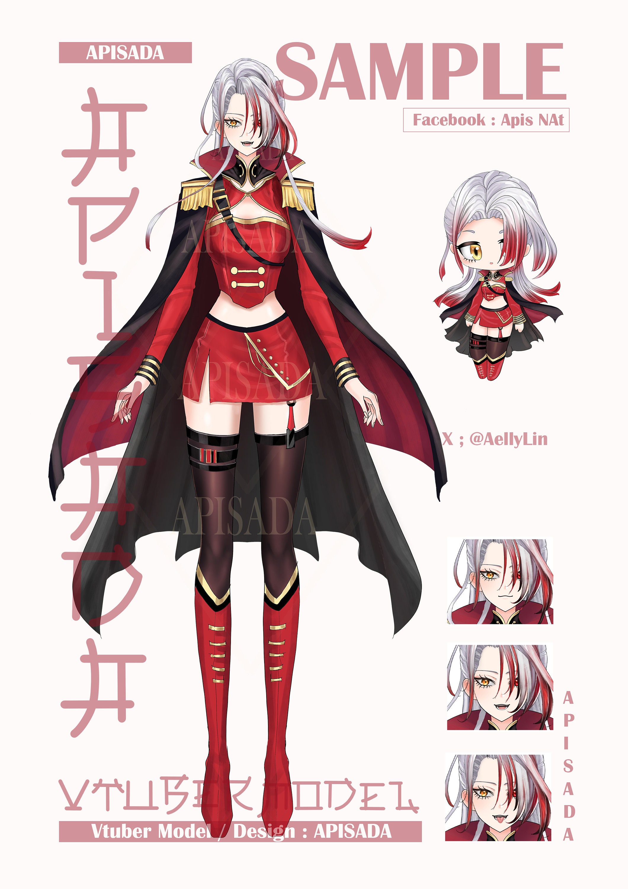 Custom LIVE2D Vtuber Model / Vtuber Commission / Vtuber Design ...