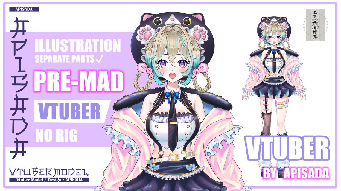 Custom LIVE2D Vtuber Model / Vtuber Commission / Vtuber Design ...