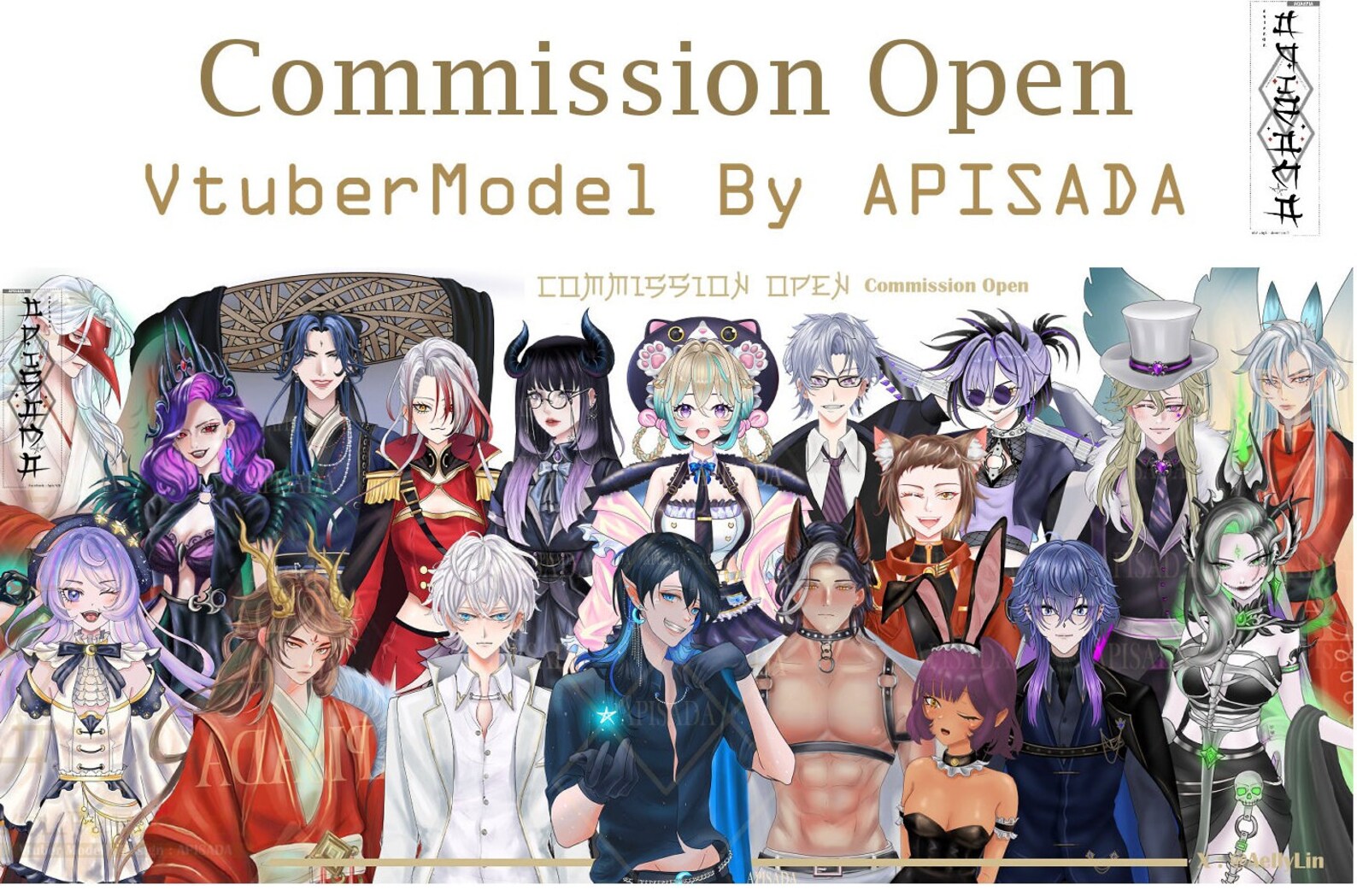 Custom LIVE2D Vtuber Model / Vtuber Commission / Vtuber Design ...