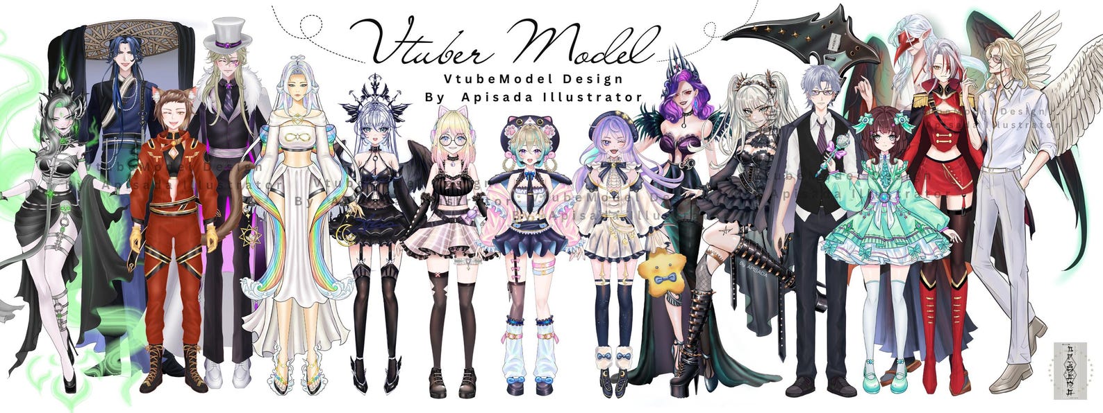 Custom LIVE2D Vtuber Model / Vtuber Commission / Vtuber Design ...