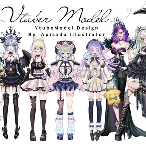 Custom LIVE2D Vtuber Model / Vtuber Commission / Vtuber Design ...