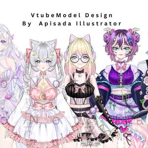 Custom LIVE2D Vtuber Model / Vtuber Commission / Vtuber Design ...