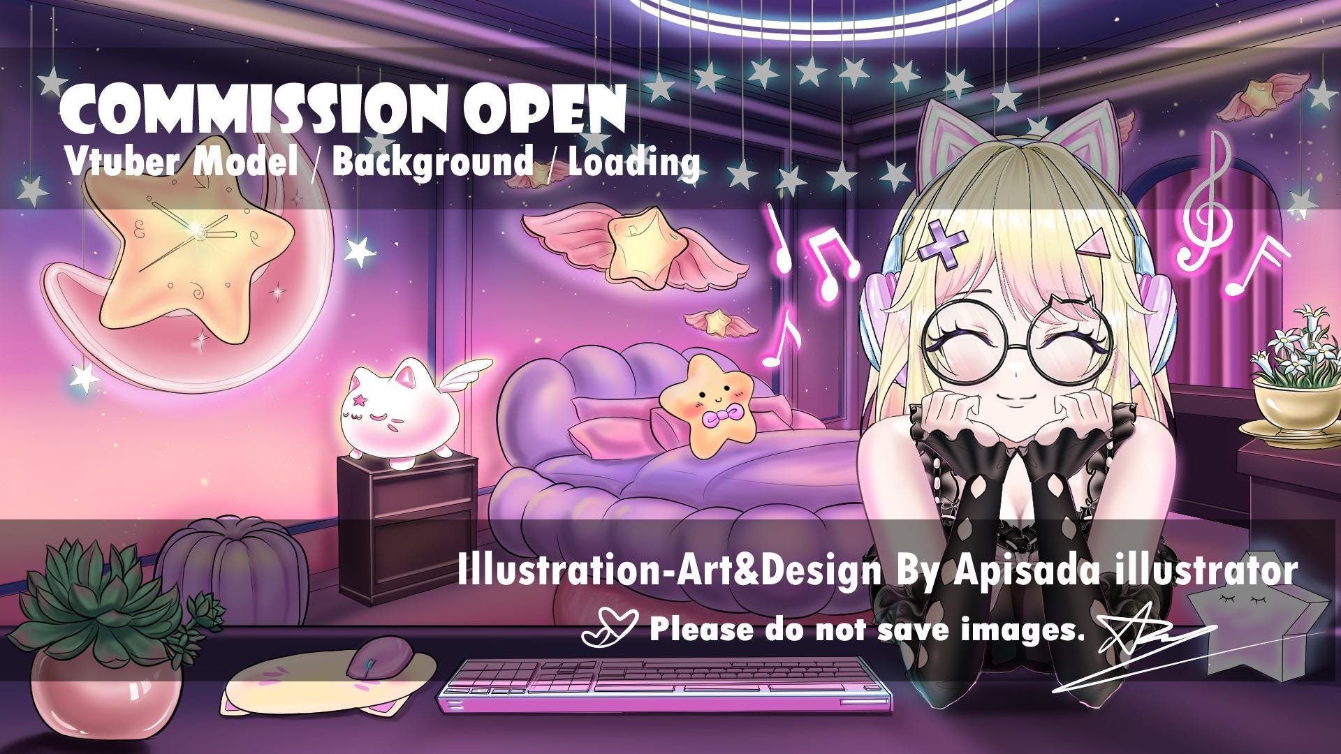 Custom LIVE2D Vtuber Model / Vtuber Commission / Vtuber Design ...