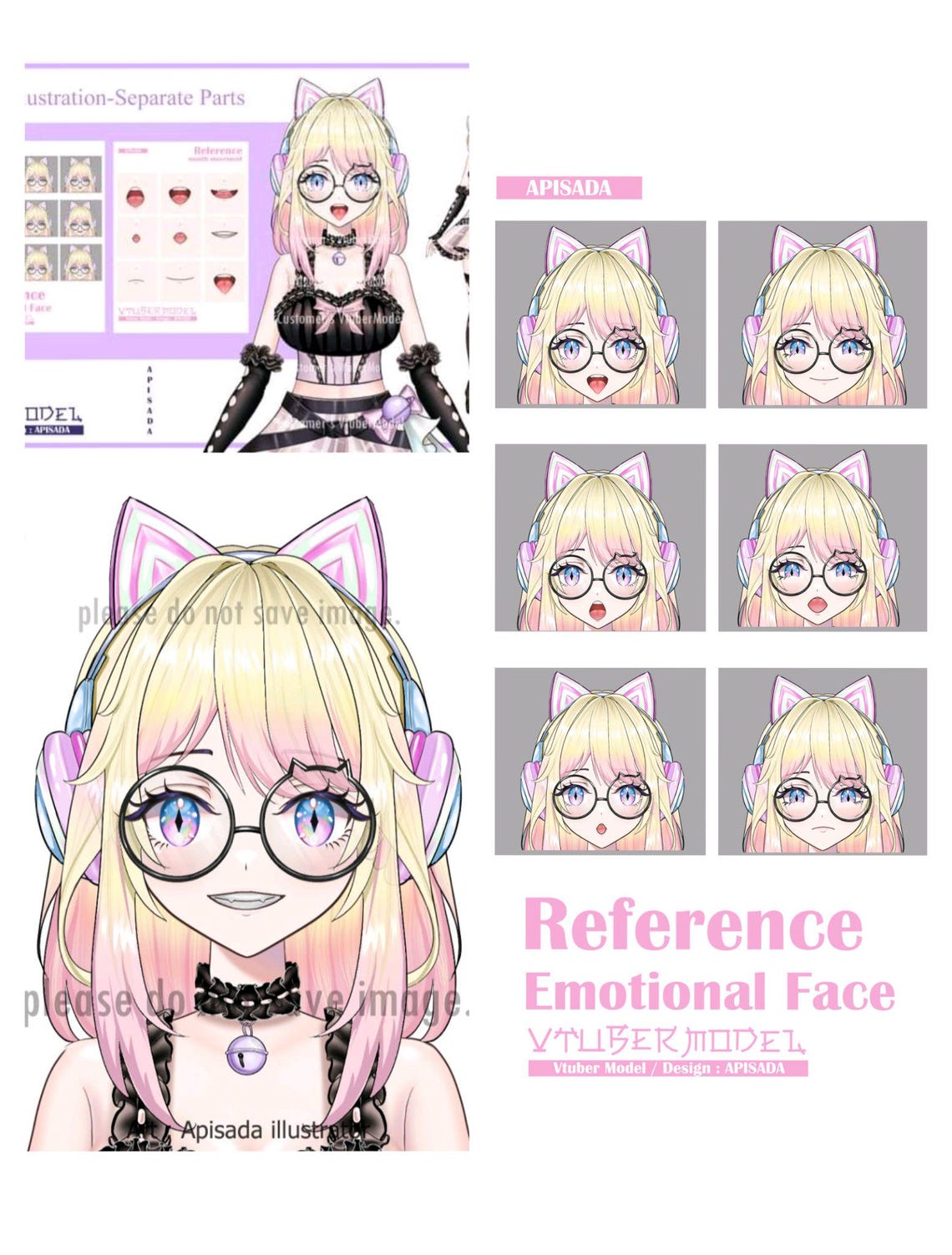 Custom LIVE2D Vtuber Model / Vtuber Commission / Vtuber Design ...