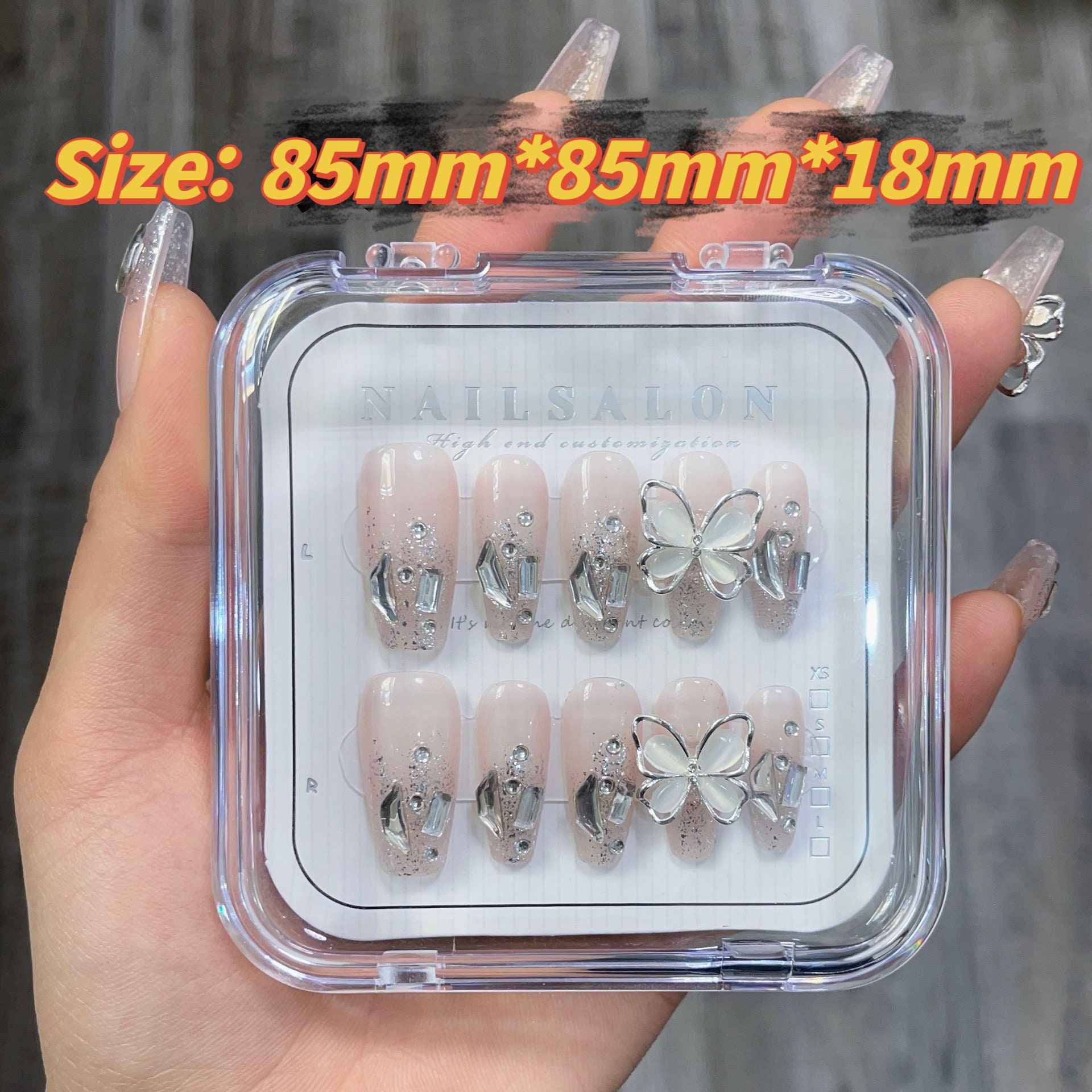 5 Pcs Press on Nail Storage Box - Etsy