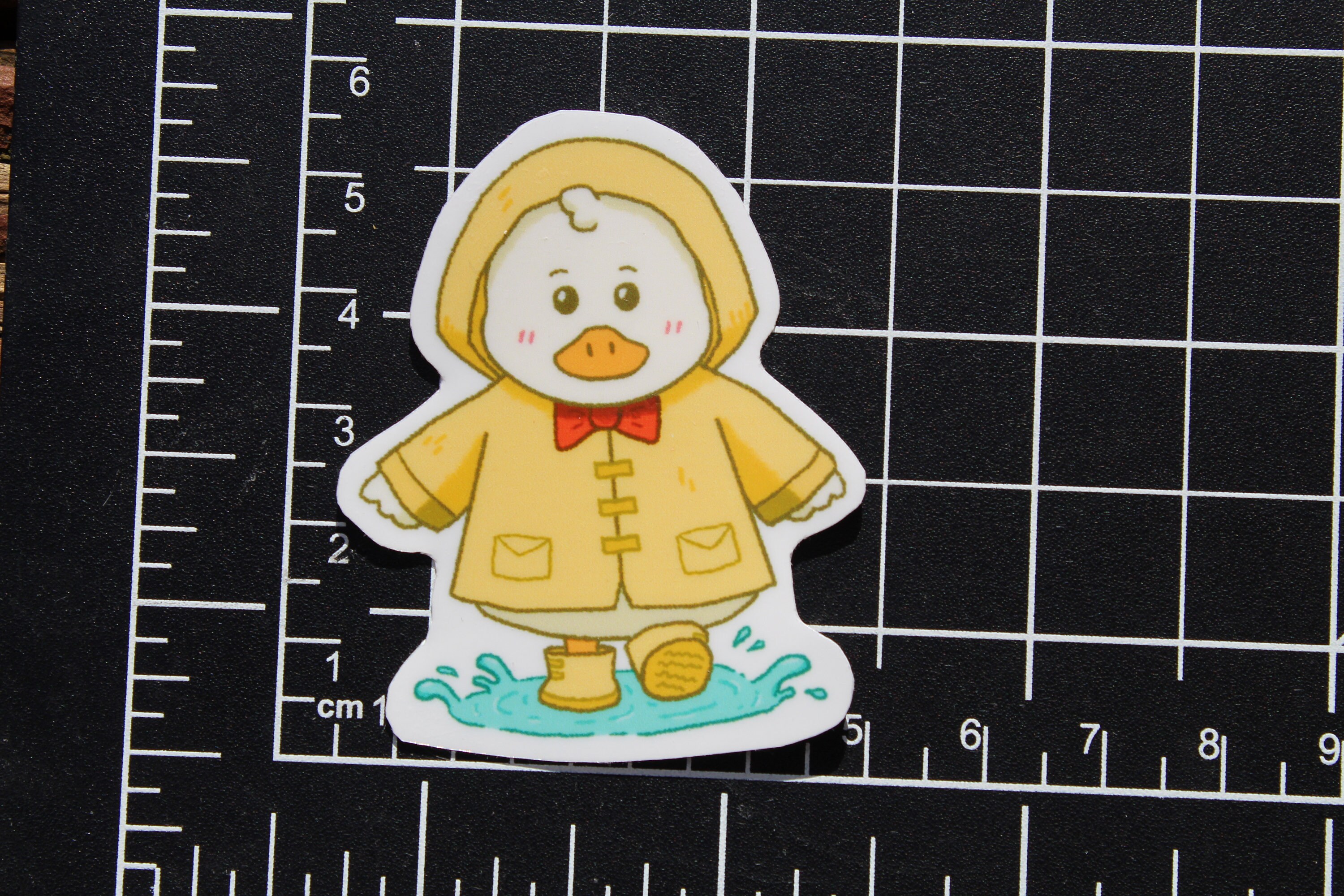 Raincoat Duckling Sticker / Kawaii Duck Sticker / Cute Stationery ...