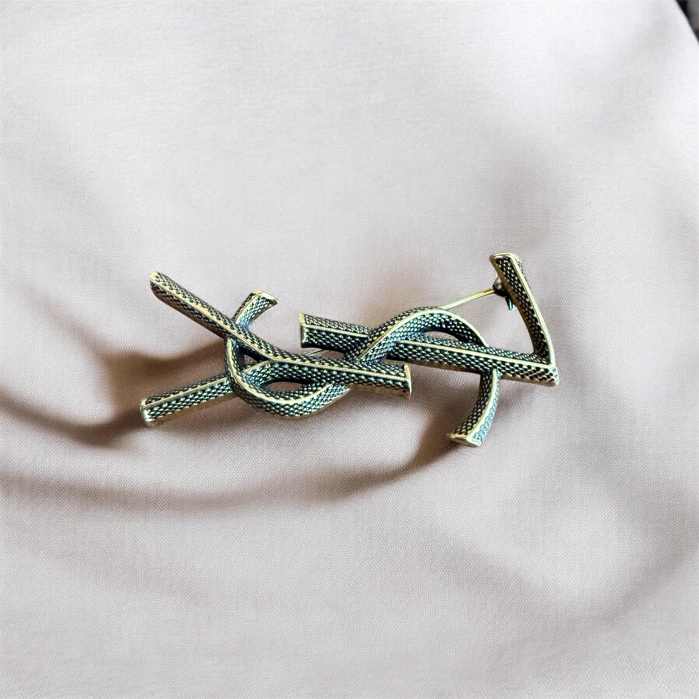 Ysl Vintage Gold Tone Brooch 2.5 Inch Length, Brooches for Women. - Etsy