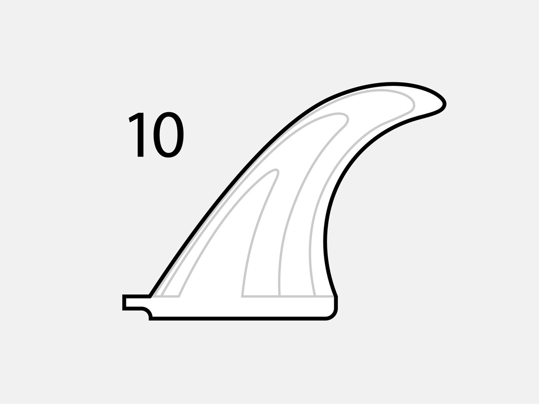 10" Single Fin Template - All Rounder - Etsy