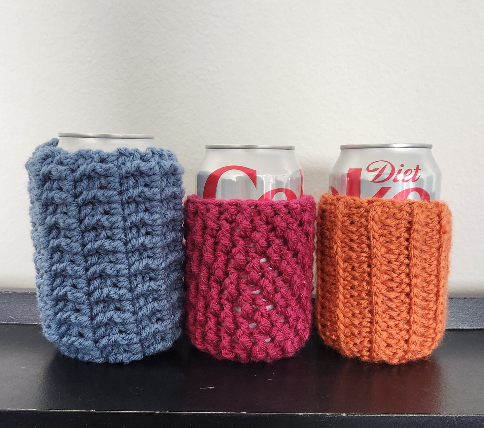 PATTERN Crochet Koozie - Three Styles - Etsy